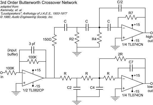 JavaScript Electronic Crossover Calculator